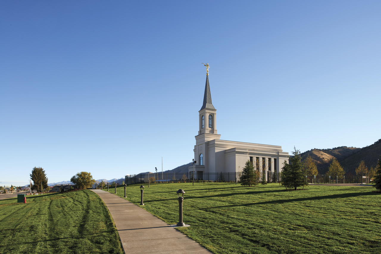 Star Valley Wyoming Temple at Sunrise