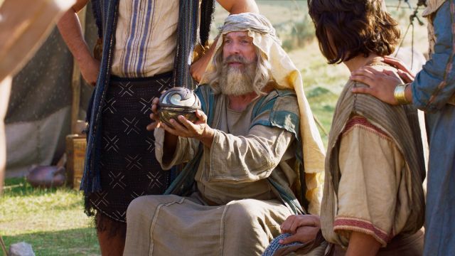 Nephi praying for help