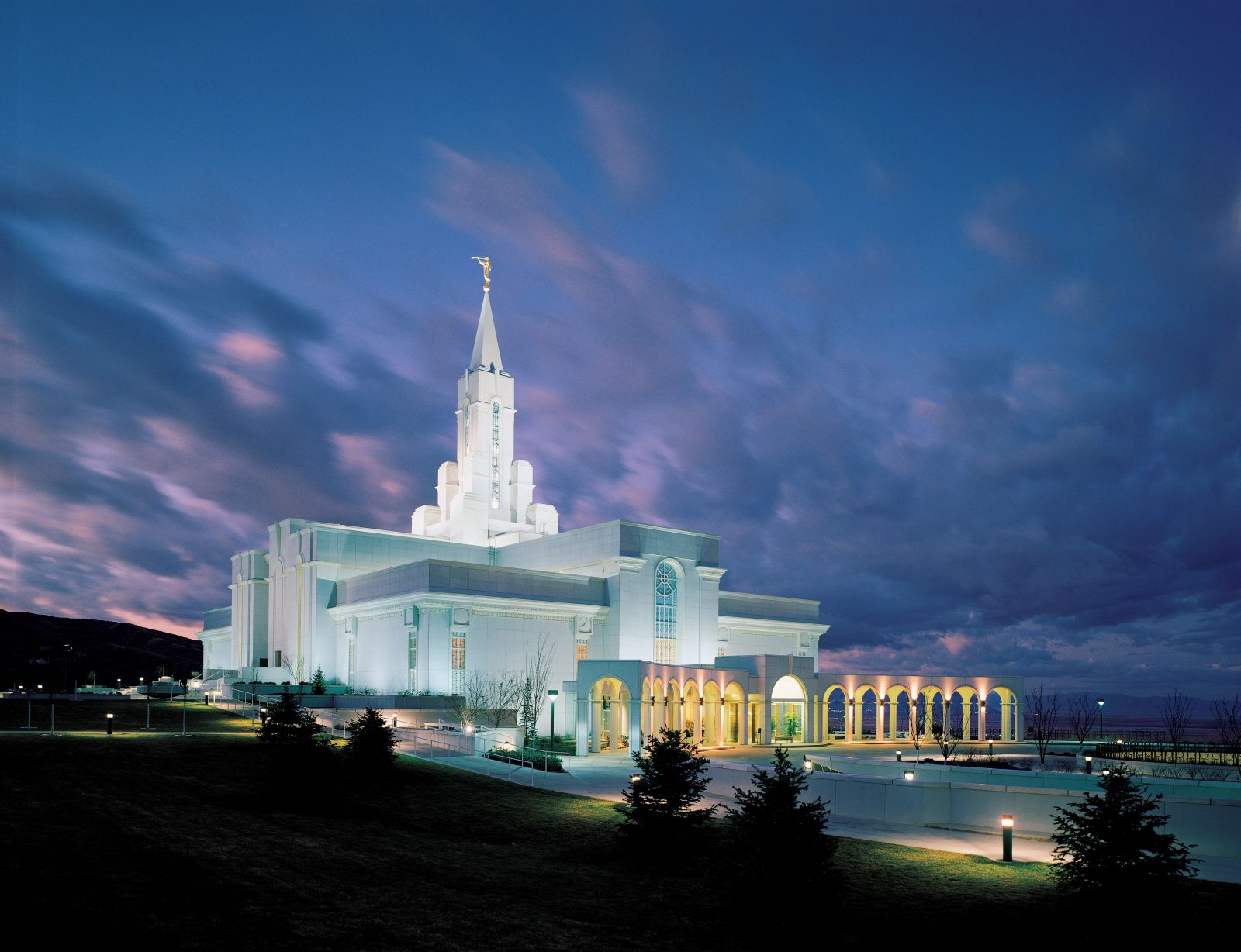 The Bountiful Utah Temple in Winter