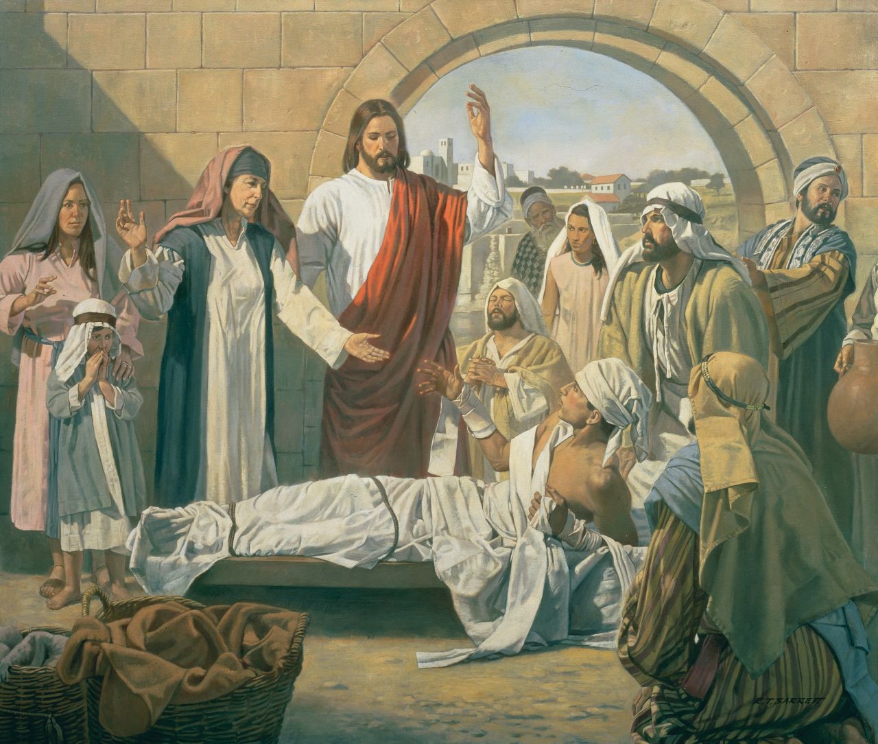 Christ Praying with the Nephites
