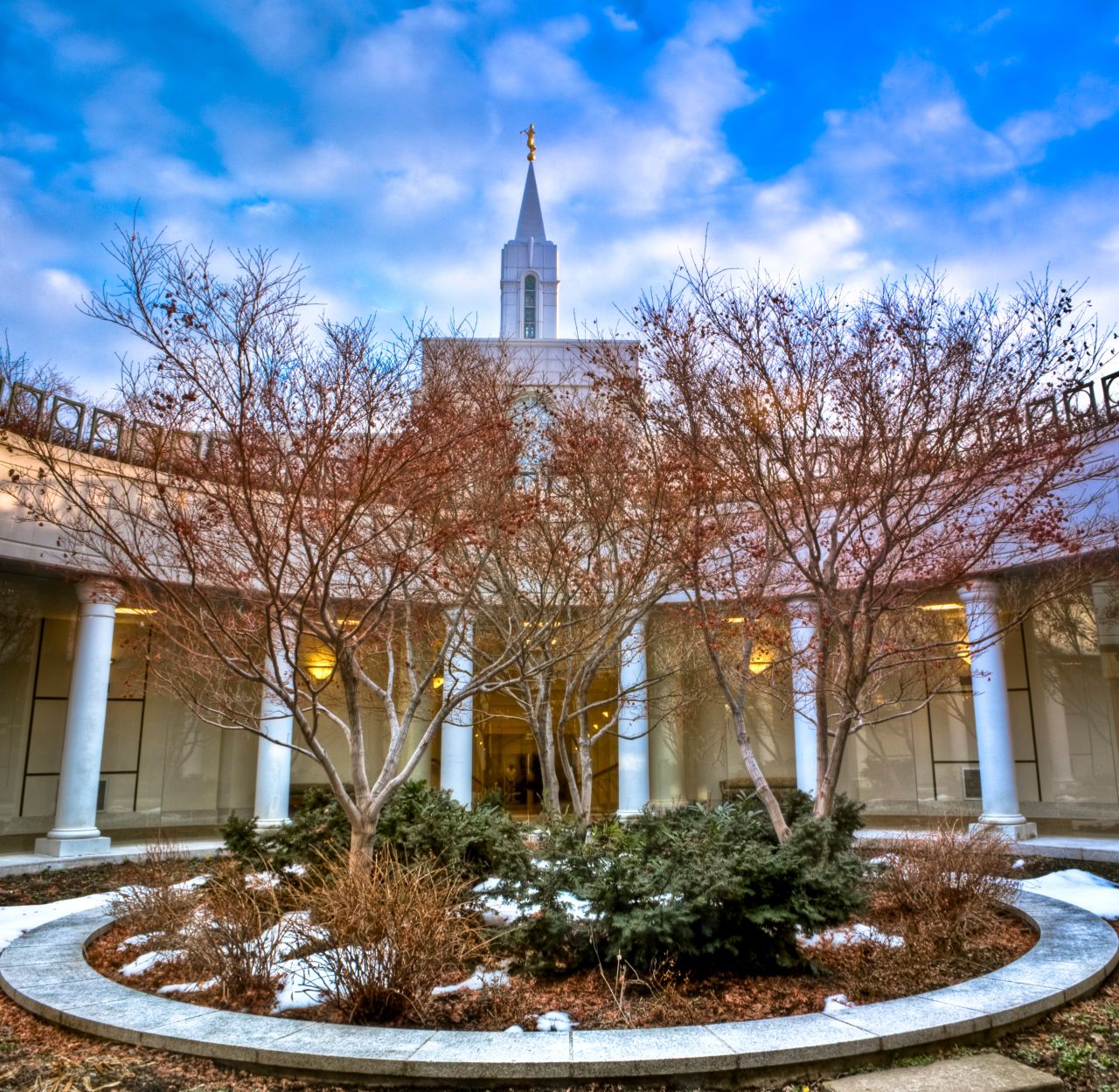 The Bountiful Utah Temple at Sunset