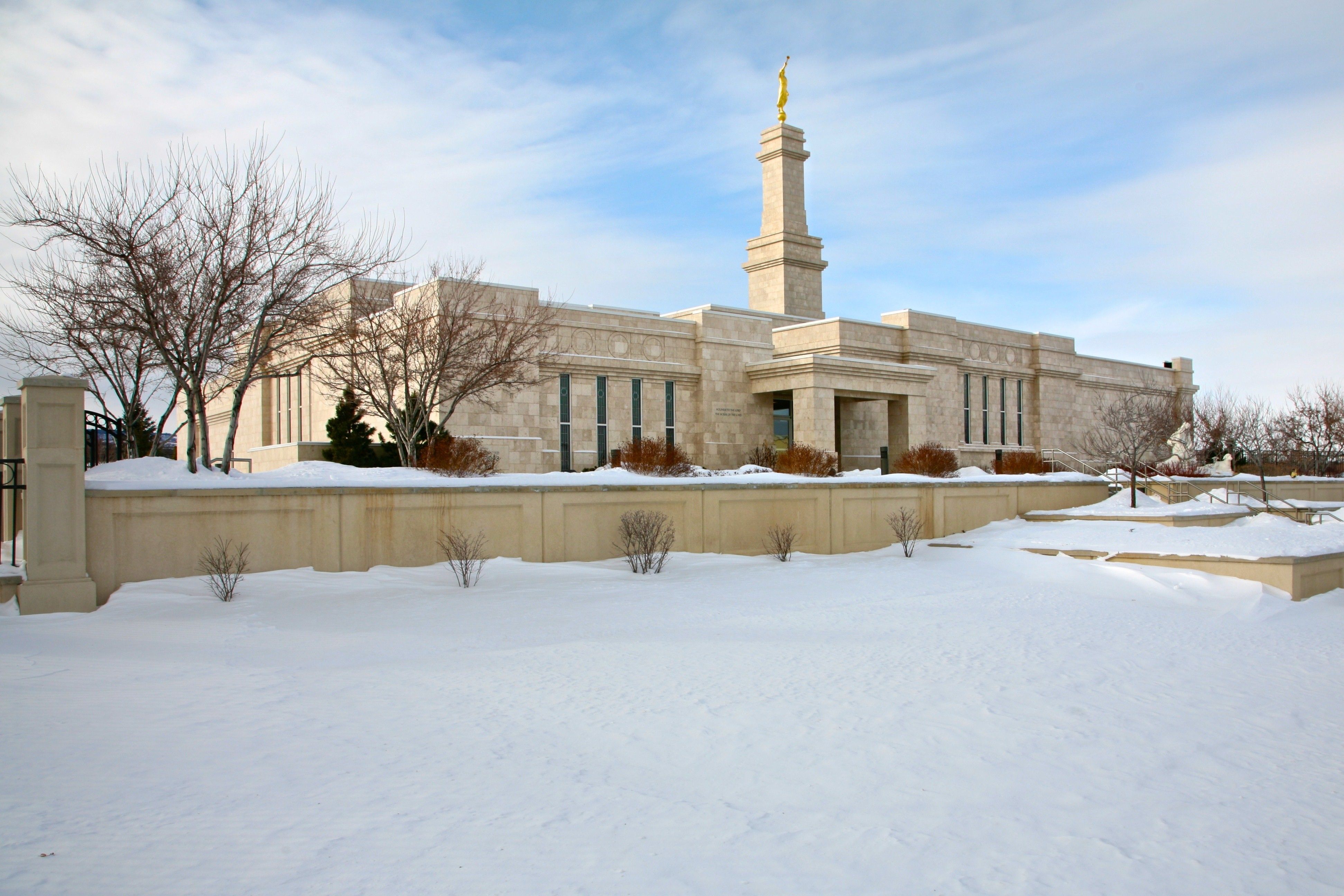 Monticello Utah Temple in the Winter