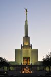 The Denver Colorado Temple at Night
