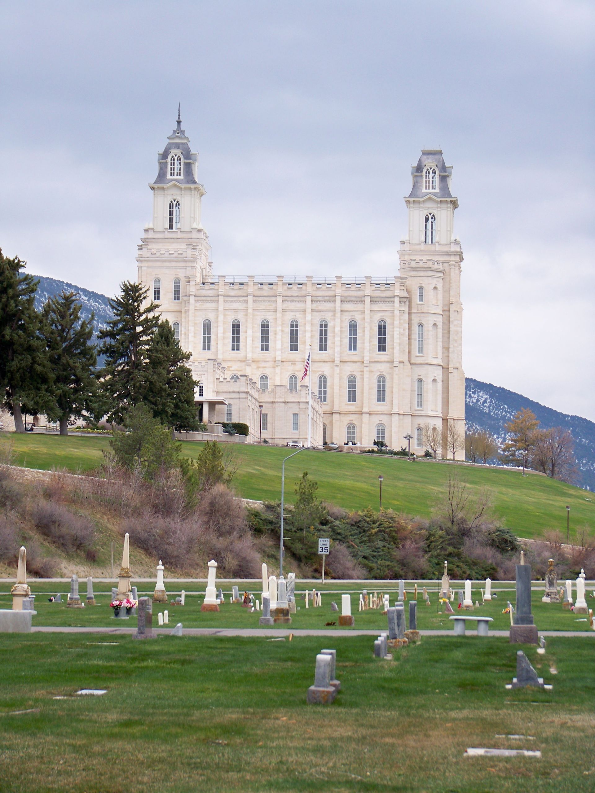 Manti Utah Temple and Cemetery