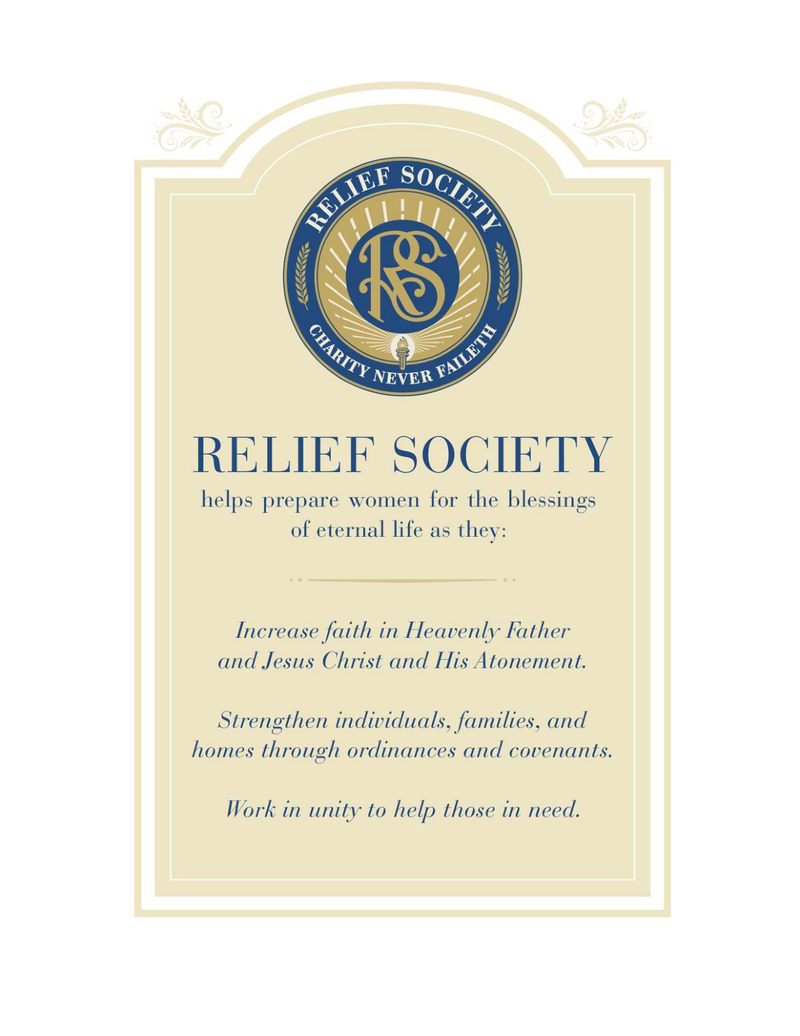 Relief Society Seal, Poster, and Bookmark
