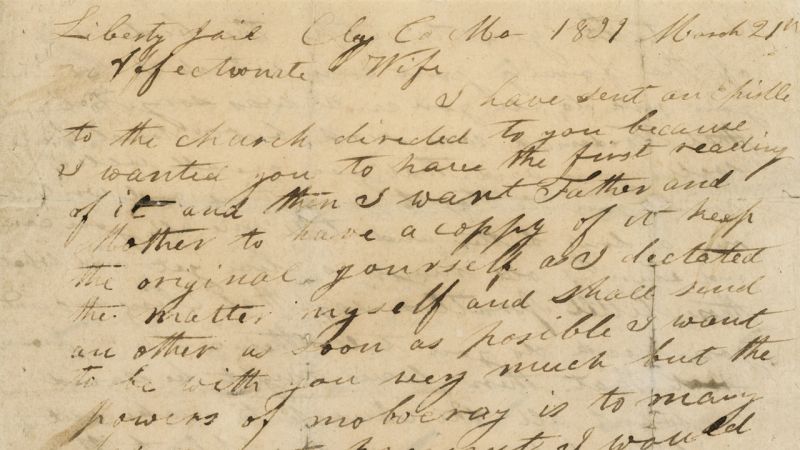Joseph Smith Letter (1839)