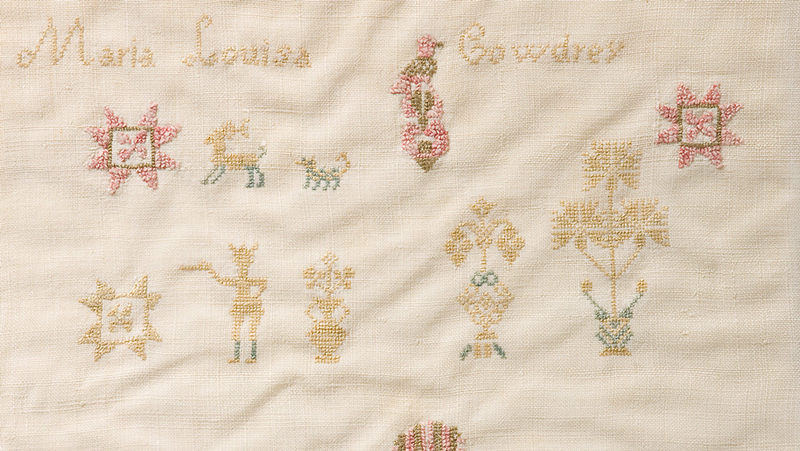 Mary Whitmer and Maria Louise Cowdery Samplers