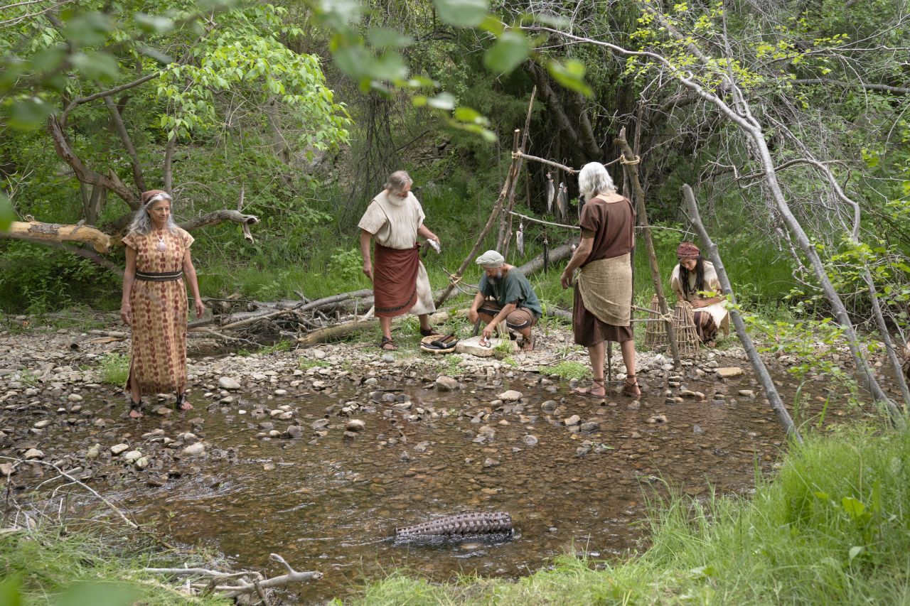 Wife of Enos reading