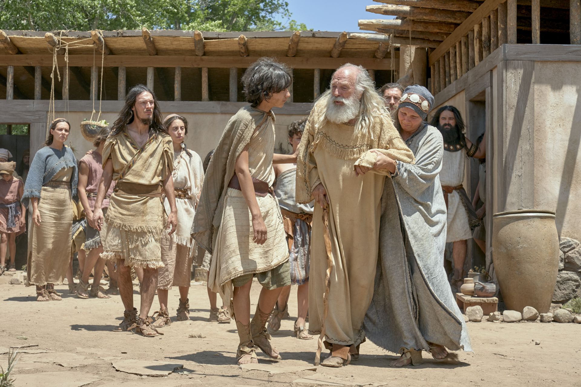 Lehi teaching Jacob with Sariah