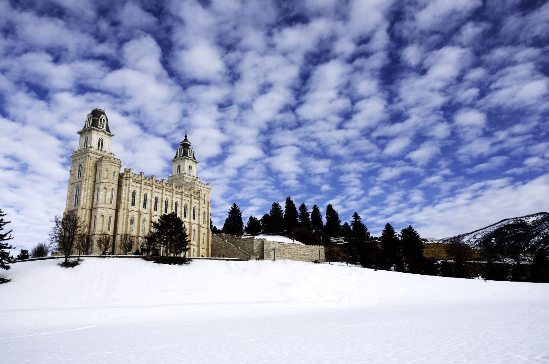 Idaho Falls Idaho Temple in Winter