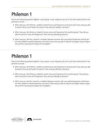 Lesson 134: Philemon