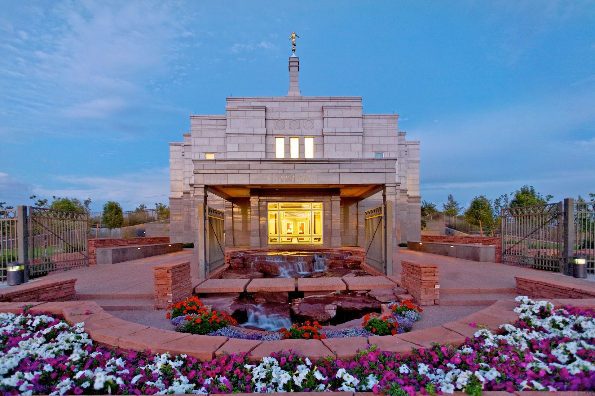 Snowflake Arizona Temple in the Evening
