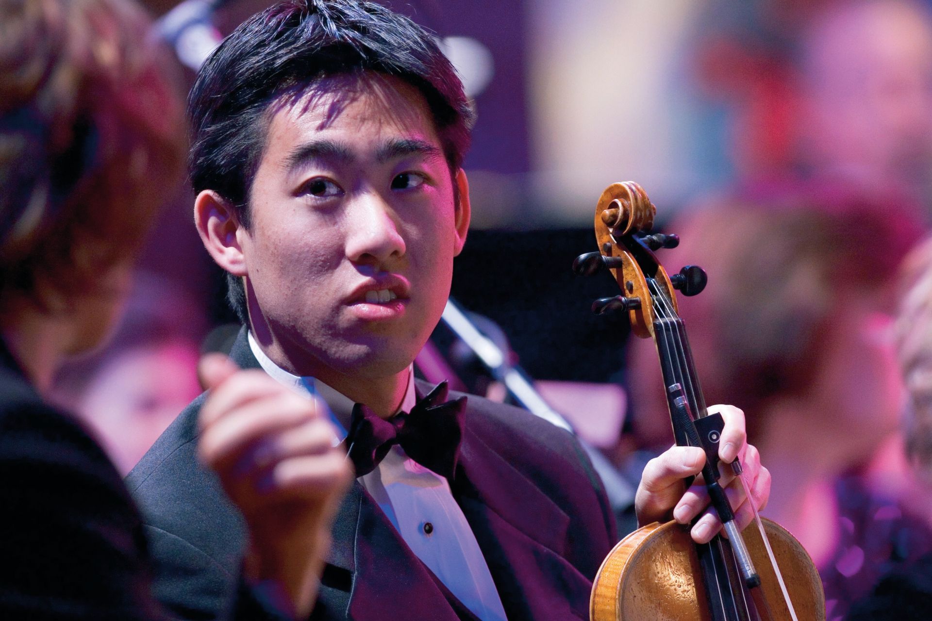 Violinist in the Orchestra at Temple Square