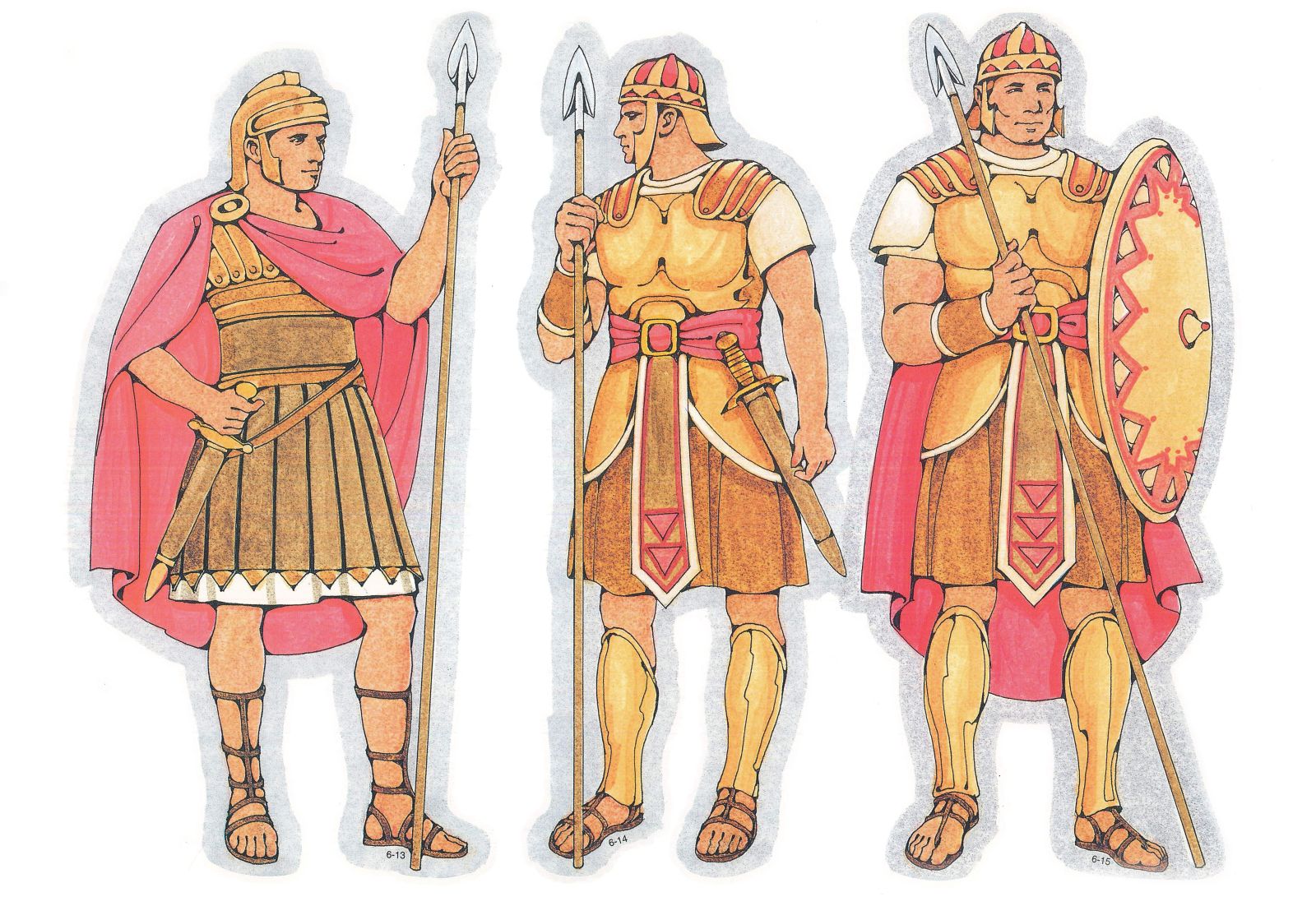 Primary Visual Aids: 6-13, Roman Soldier; 6-14, Nephite Warrior; 6-15 ...