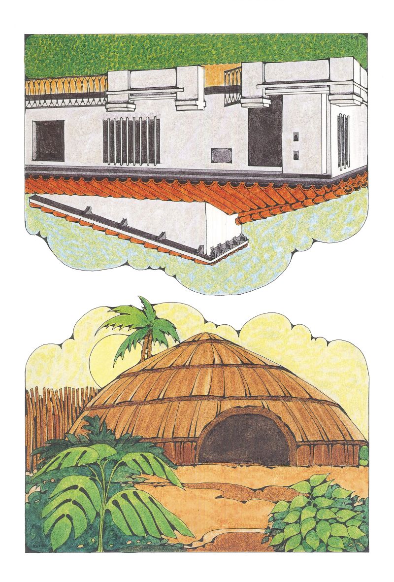 Primary Visual Aids: Cutouts 10-9, European Home; 10-10, Thatched-Roof Home