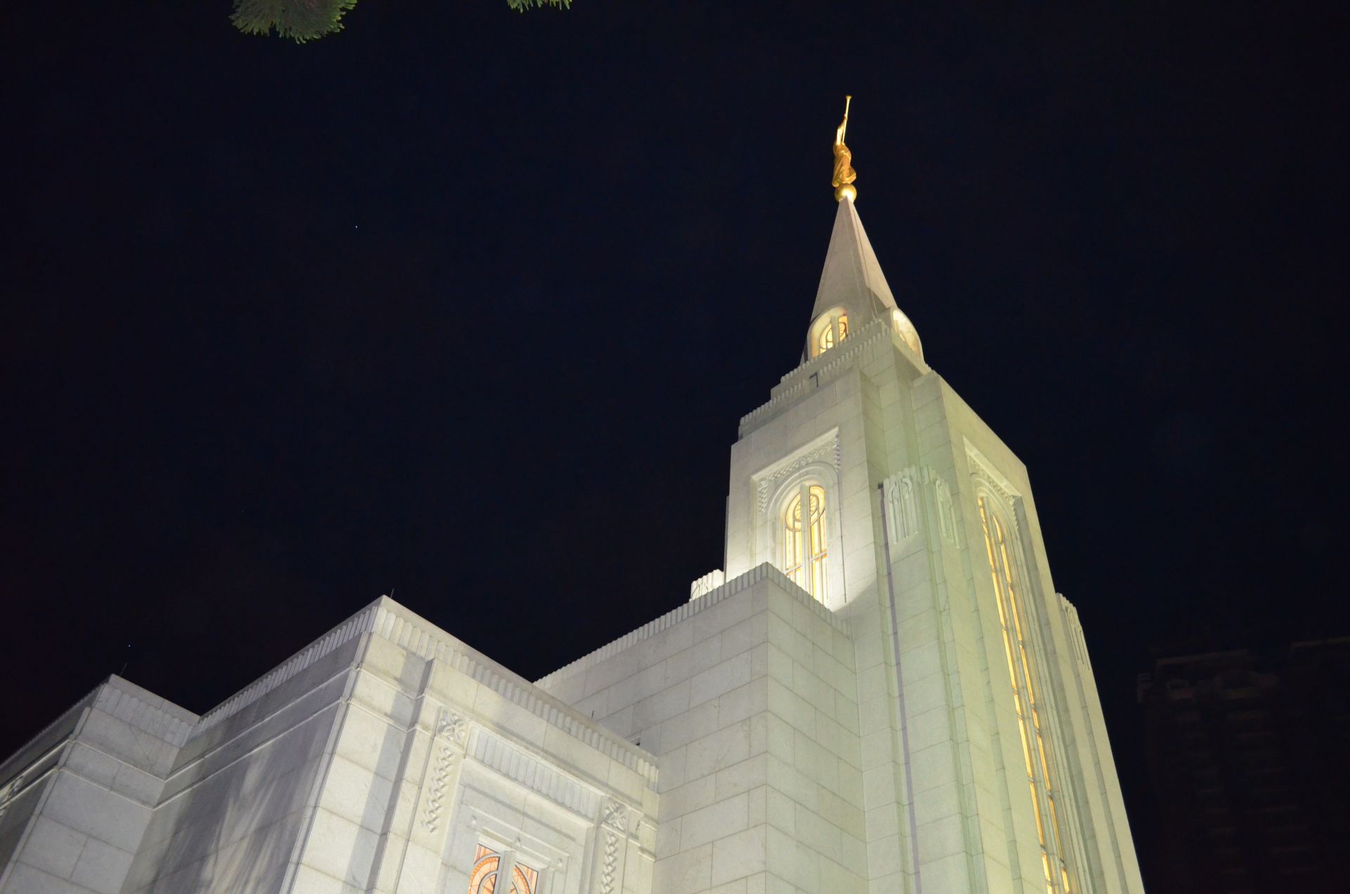 The Spire of the Curitiba Brazil Temple