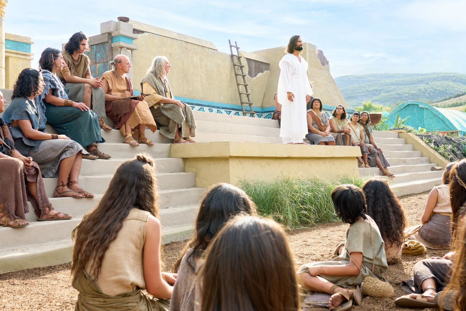 Jesus Christ Visits and Ministers to the People in the Americas