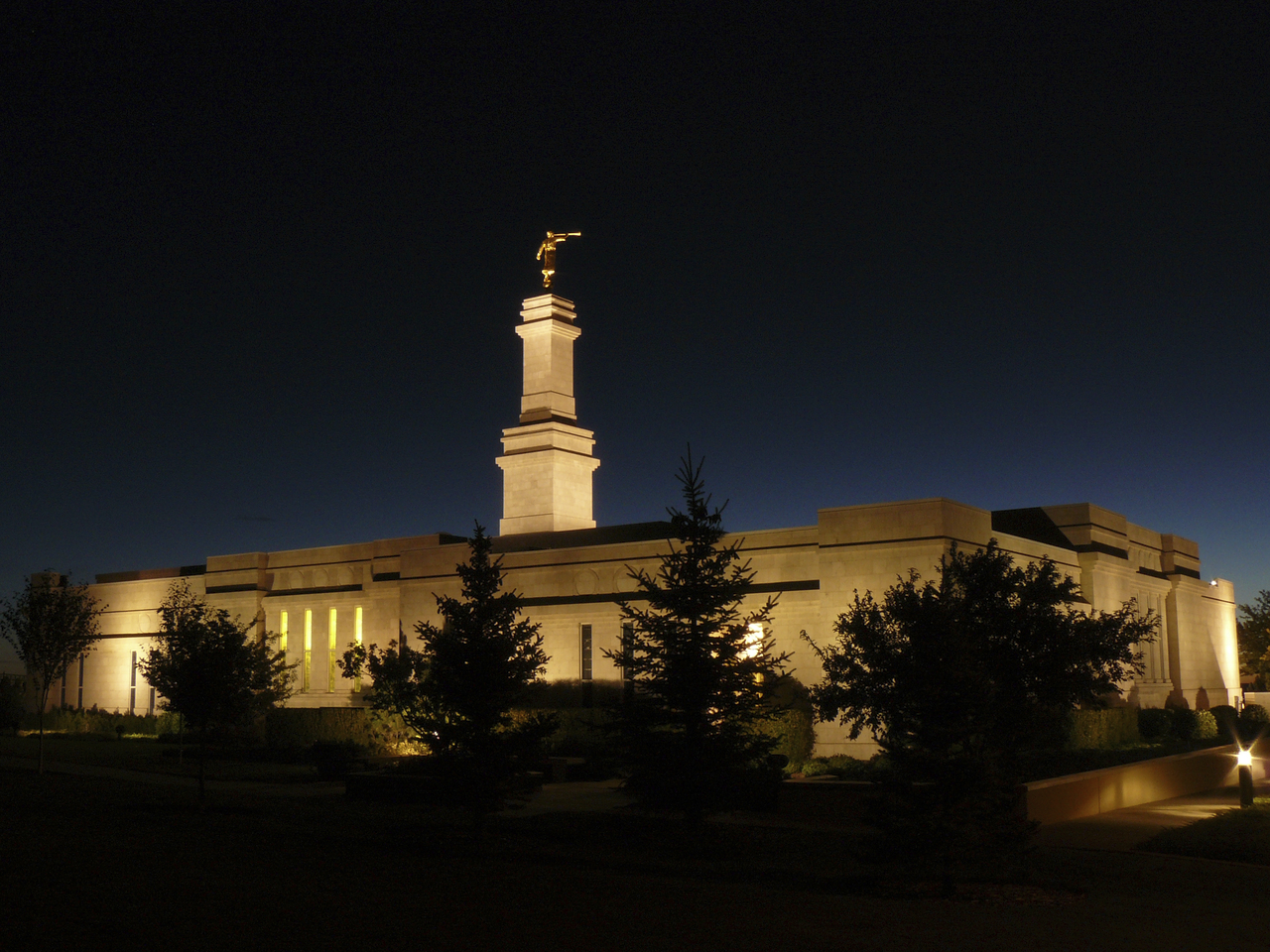 Monticello Utah Temple in the Evening