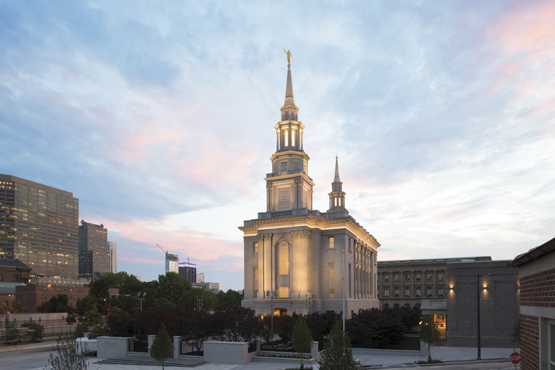 Philadelphia Pennsylvania Temple at Sunset