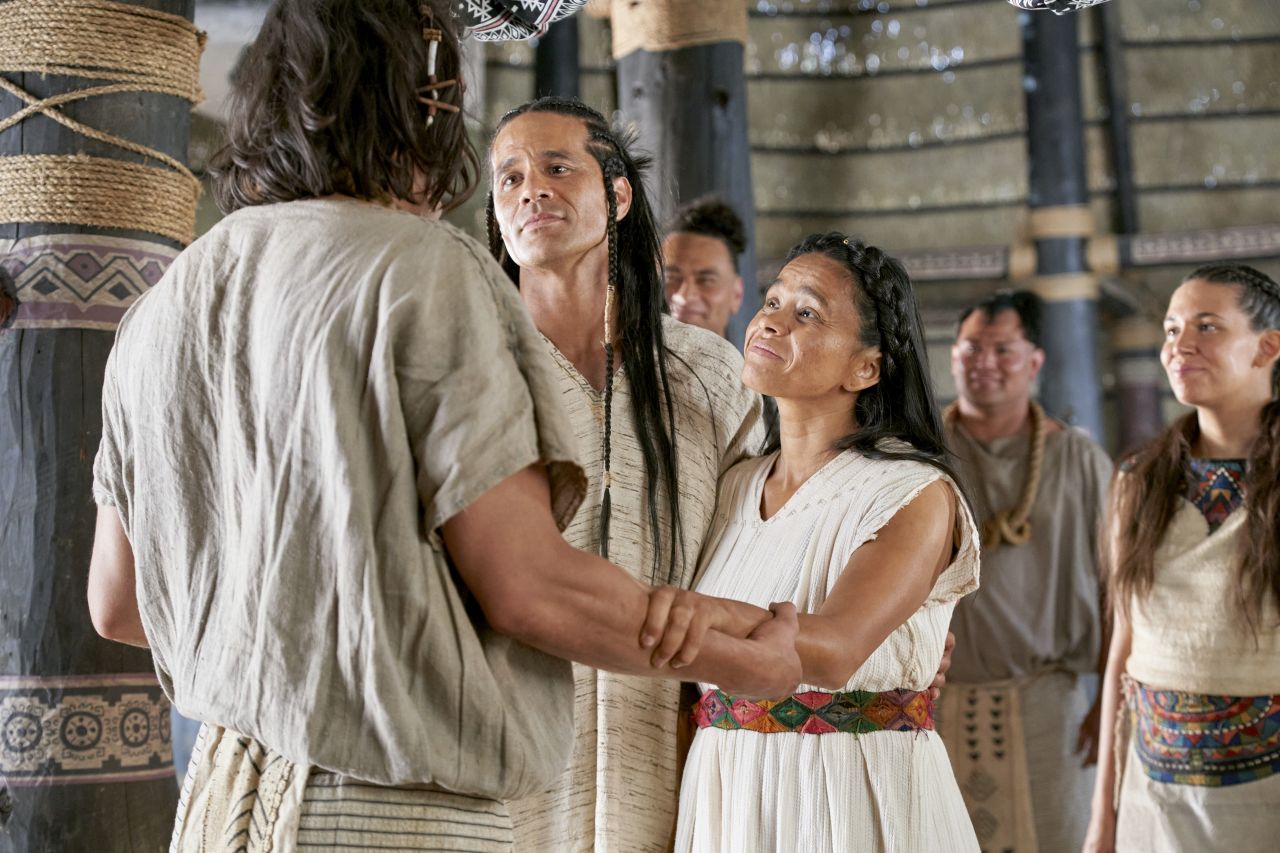 King Lamoni and the Queen Greeting Ammon, Son of Mosiah