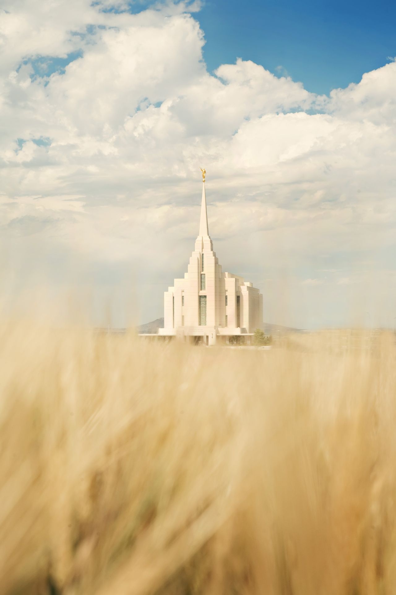 Rexburg Idaho Temple at Sunset