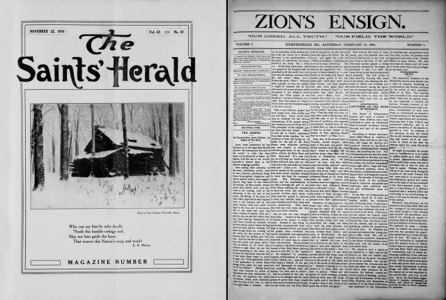 New Digital Records Available—Community of Christ Digitization Project