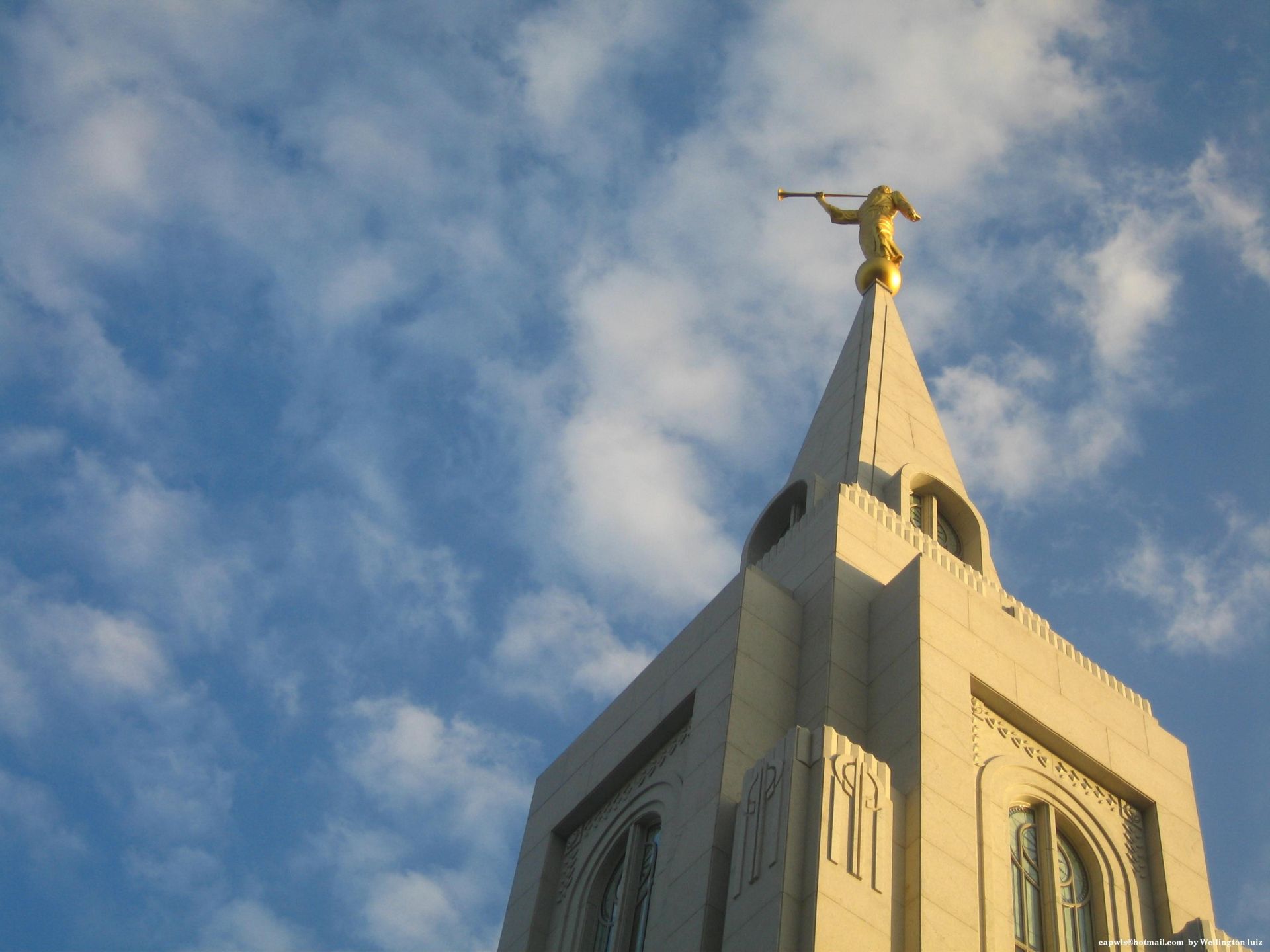 The Spire of the Curitiba Brazil Temple