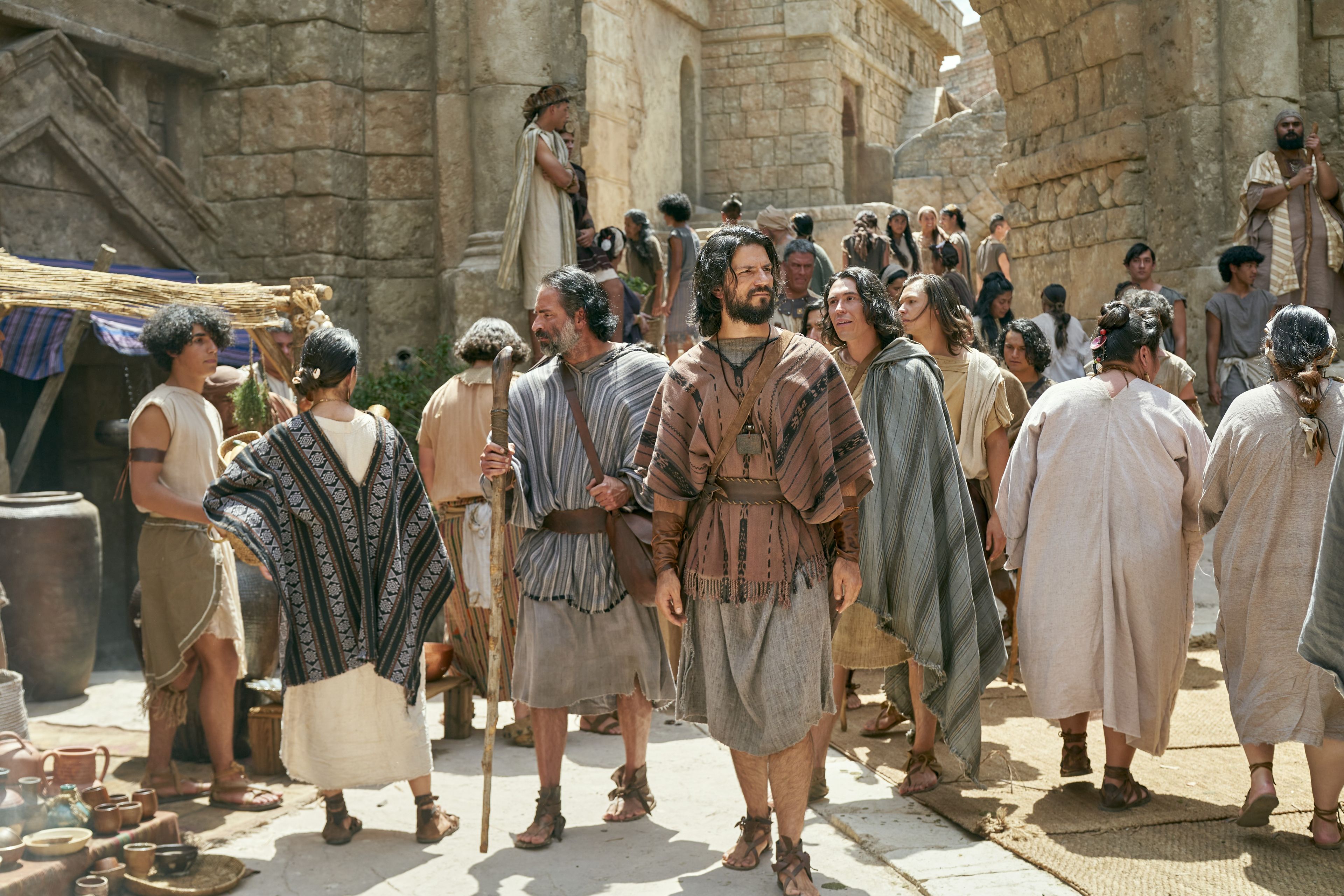 Alma the Younger and His Brethren Walking Among the Zoramites