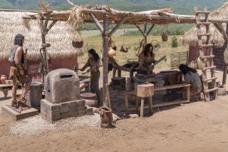 Nephites Working on the Temple