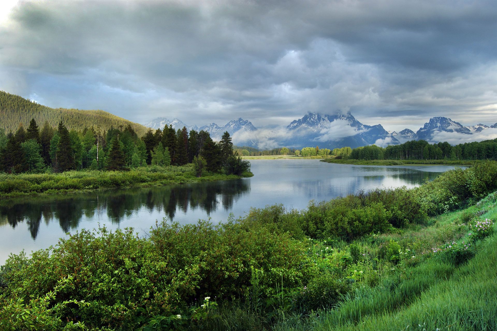 River and Mountains