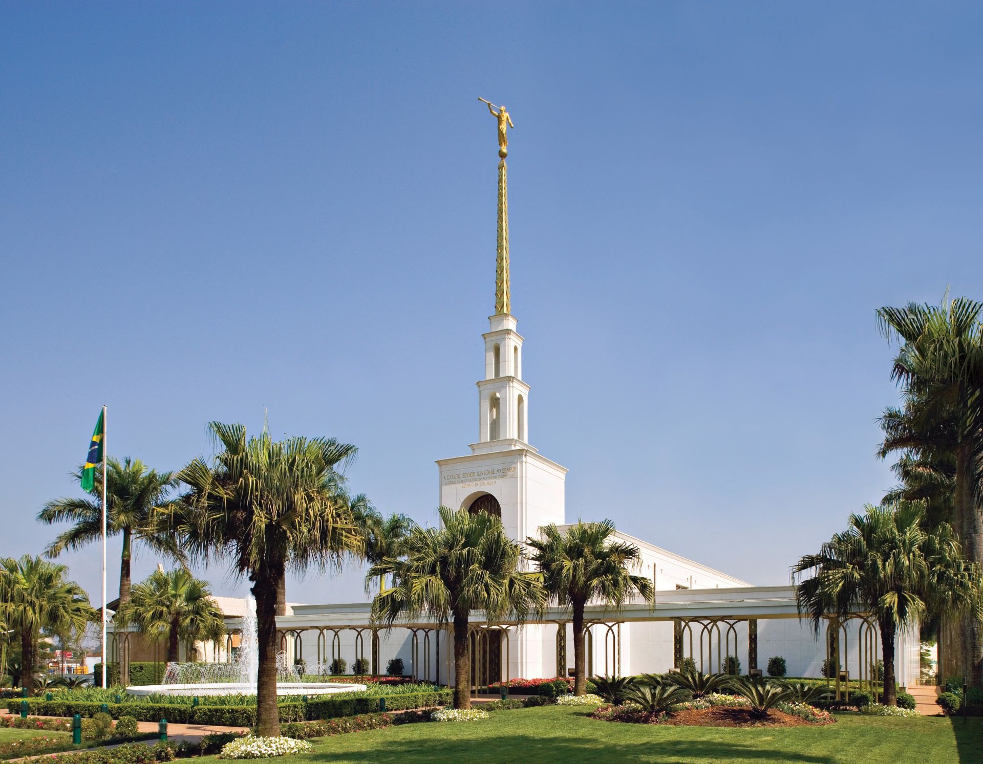 São Paulo Brazil Temple in the Evening