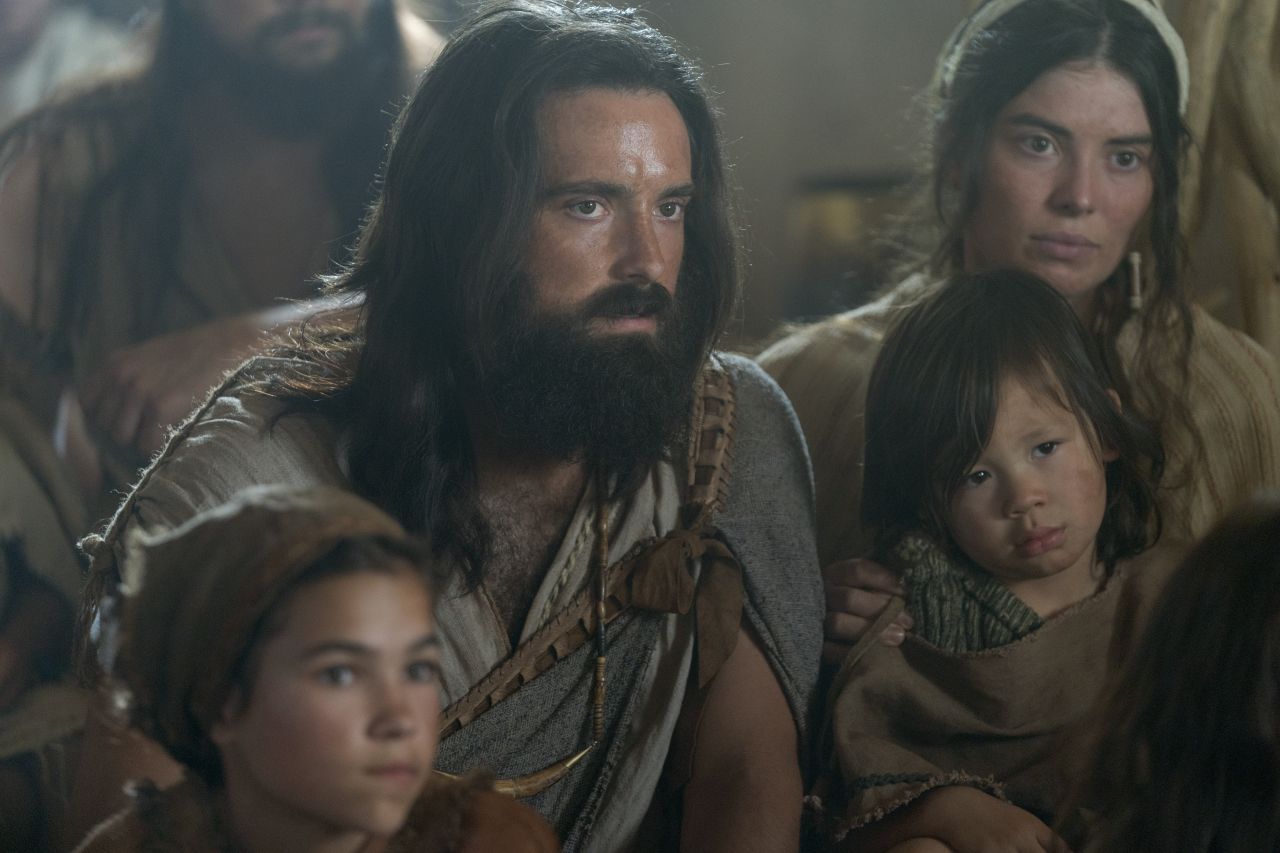 Lehi’s family listening to him teach while dining