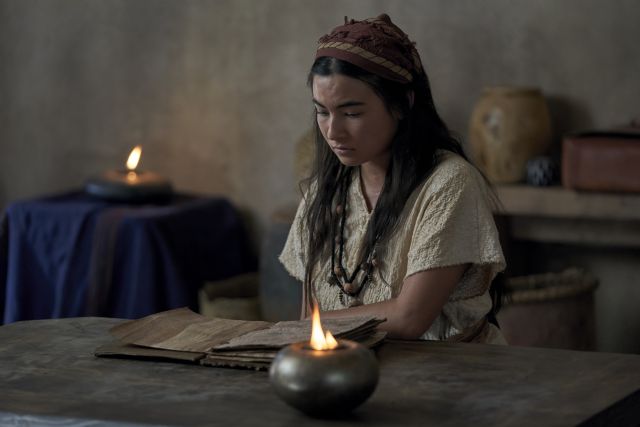 Wife of Enos reading