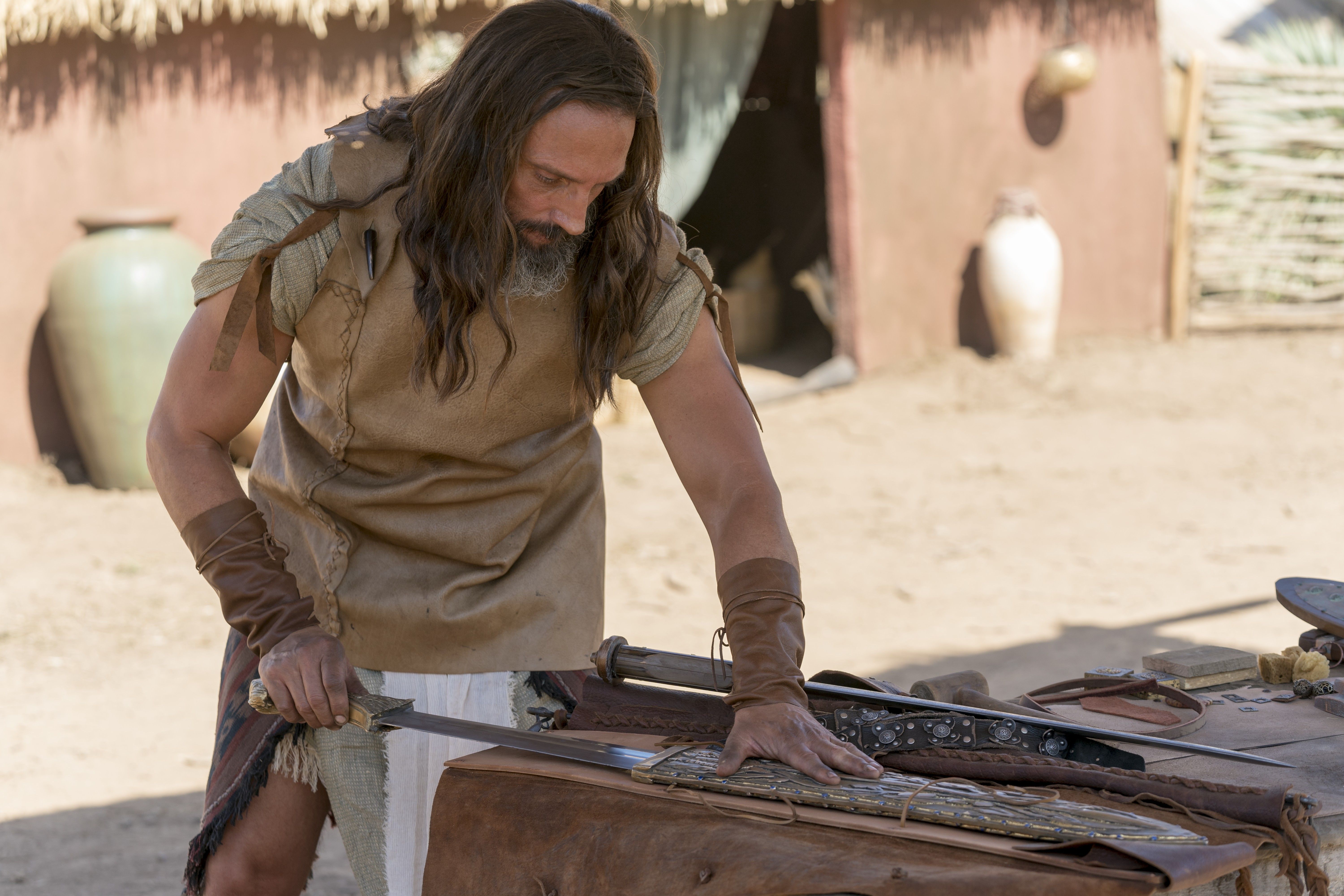 Nephites working on the temple