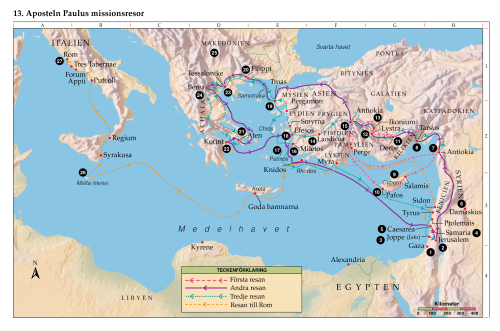 13. Aposteln Paulus missionsresor
