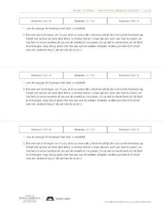 Les 102: Romeinen 12–16