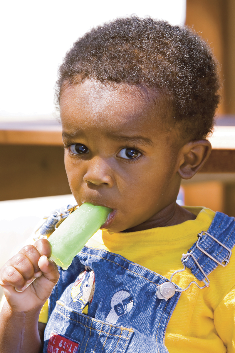 A Toddler with a Popsicle