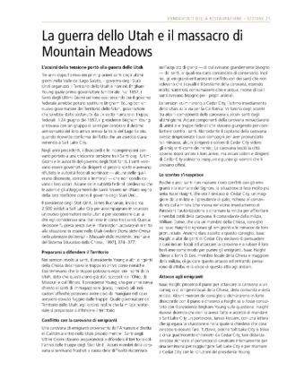 Lezione 25 – La guerra dello Utah e il massacro di Mountain Meadows
