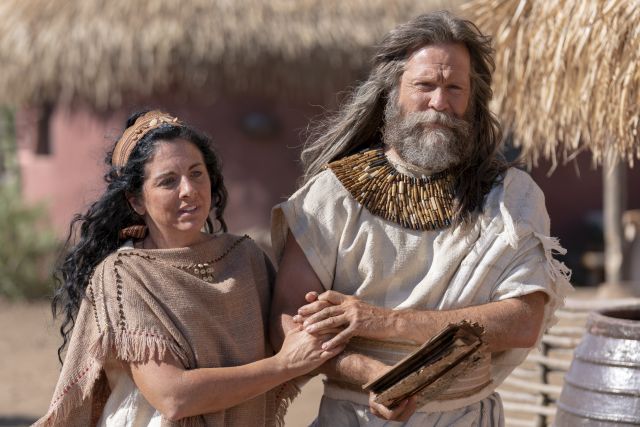 Nephite standing on a watchtower