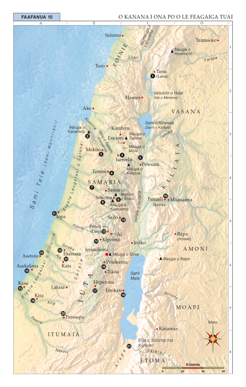 Faafanua 10: O Kanana i ona po o le Feagaiga Tuai