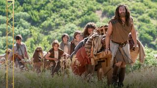 Nephites working on the temple