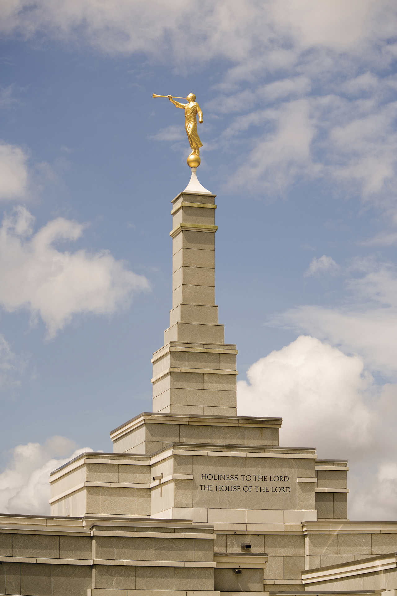 Angel Moroni atop the Aba Nigeria Temple