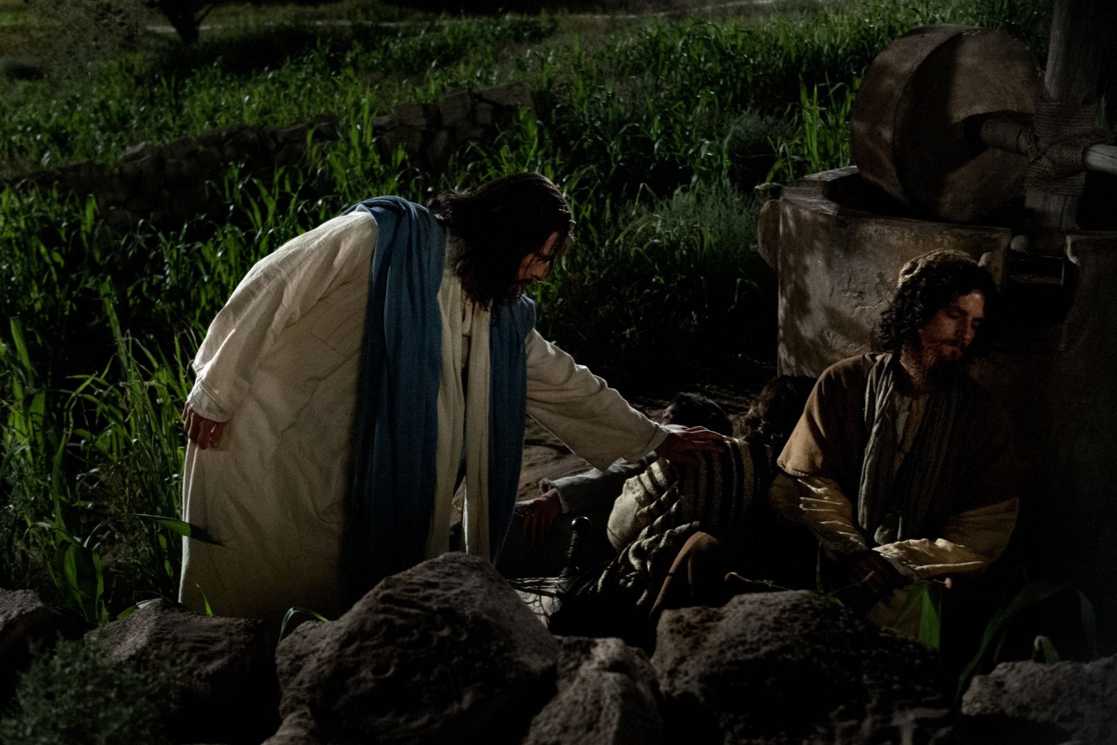 Christ Walks into the Garden