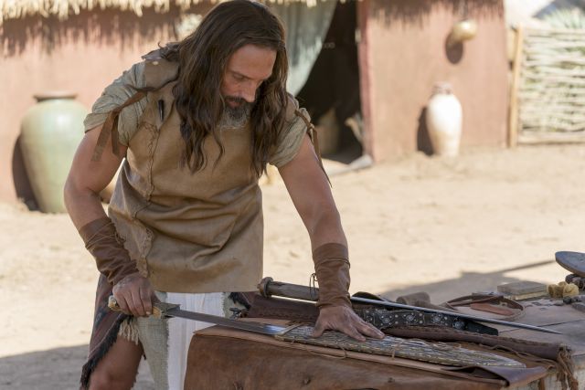 Nephites working on the temple