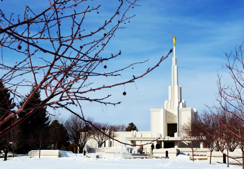 The Fountain on the Grounds of the Denver Colorado Temple
