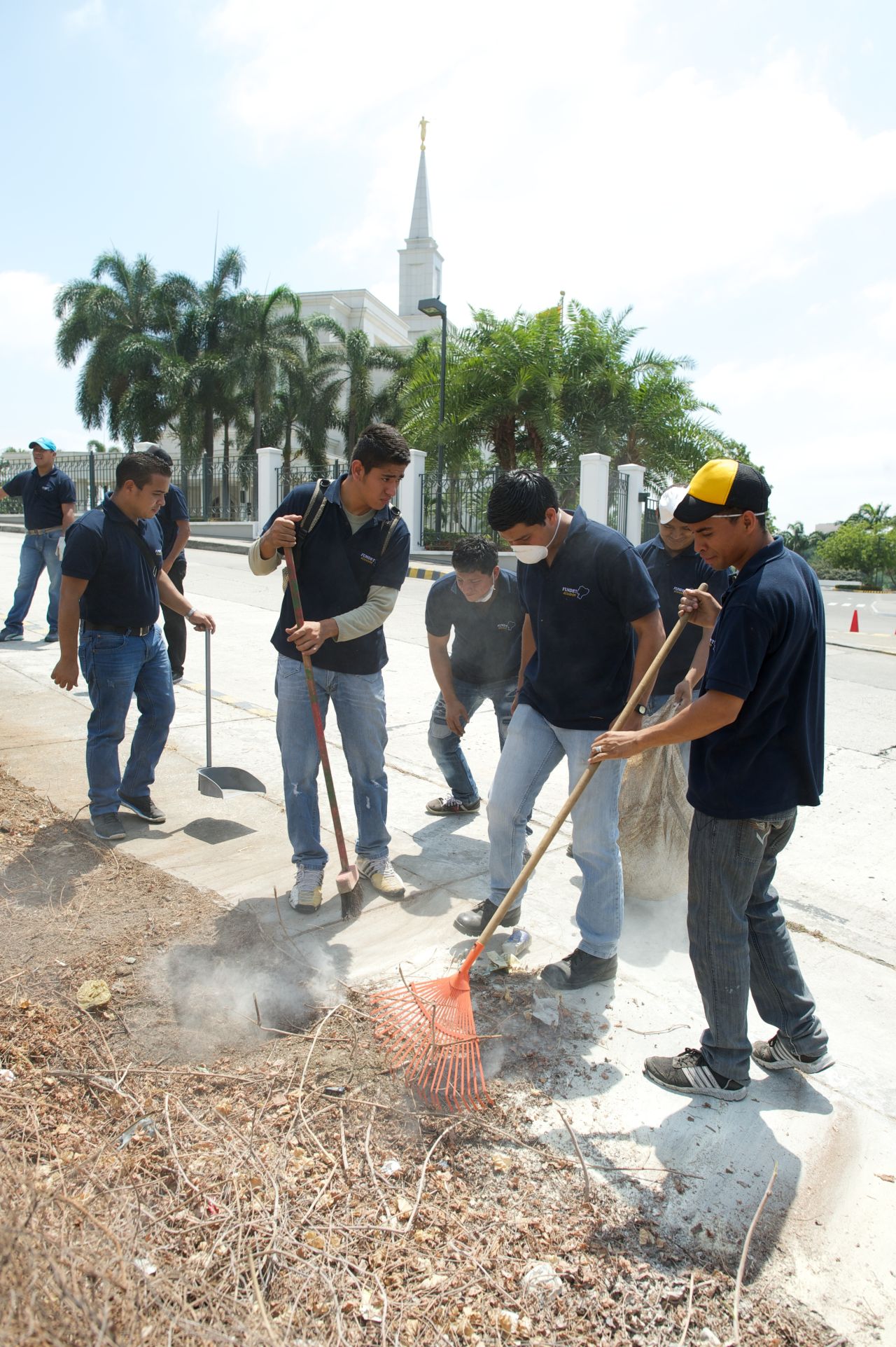 Working outside the Temple