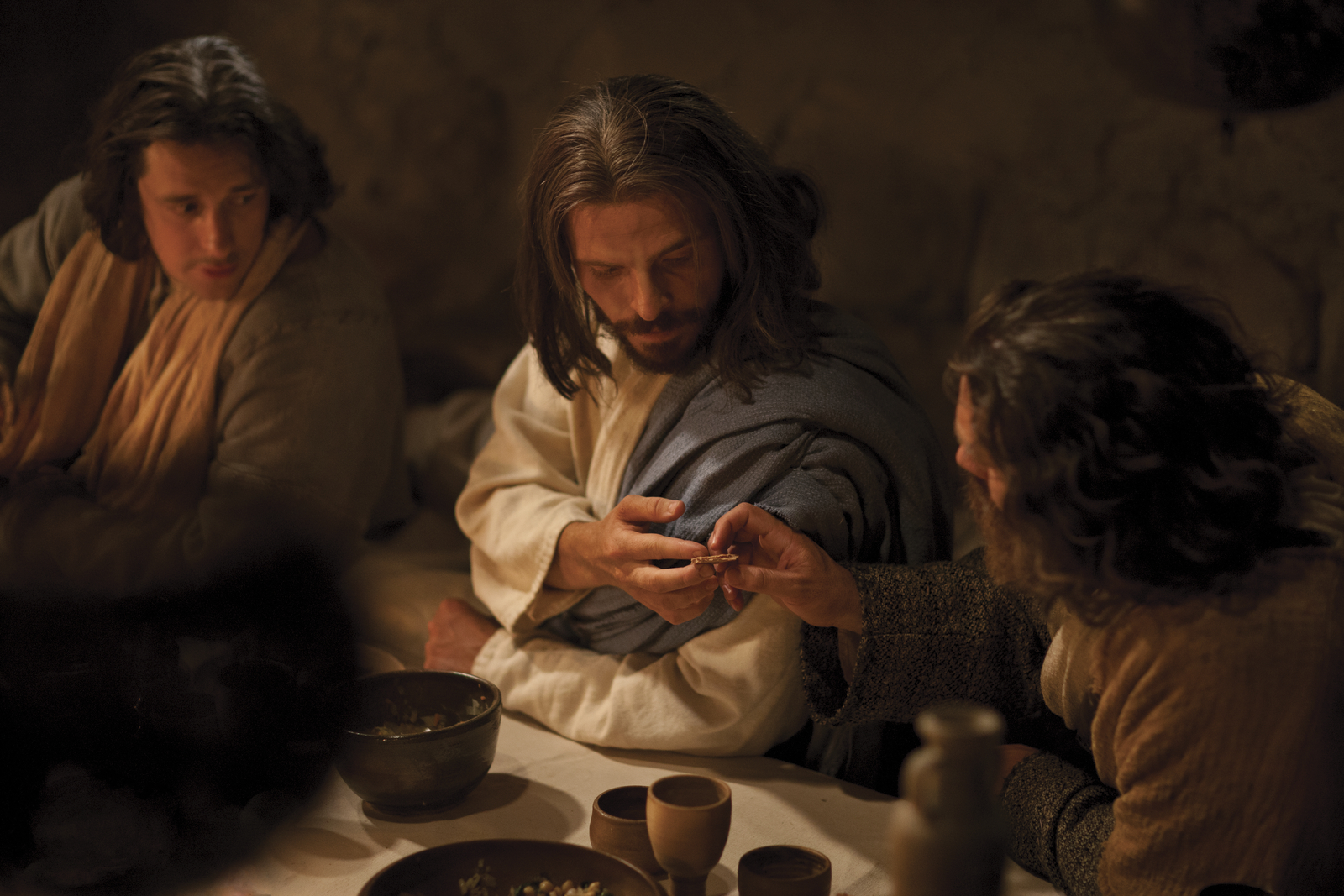 Jesus Blesses and Passes Wine