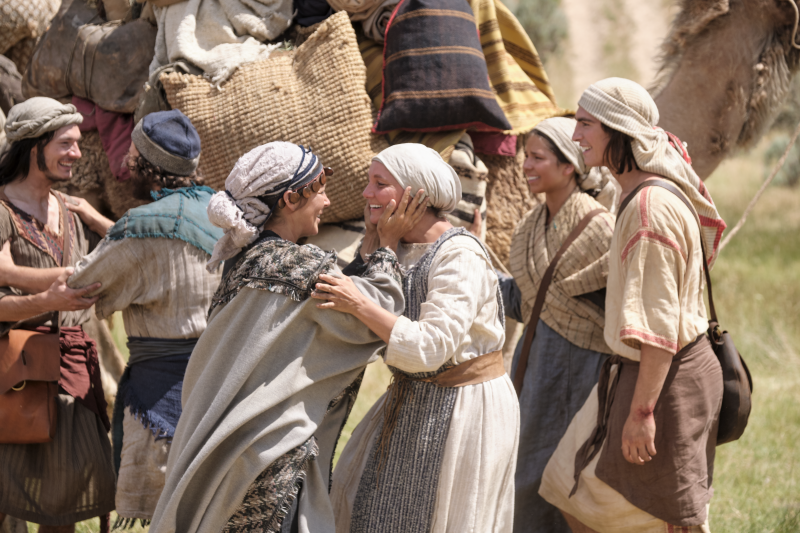 Sariah greeting Lemuel