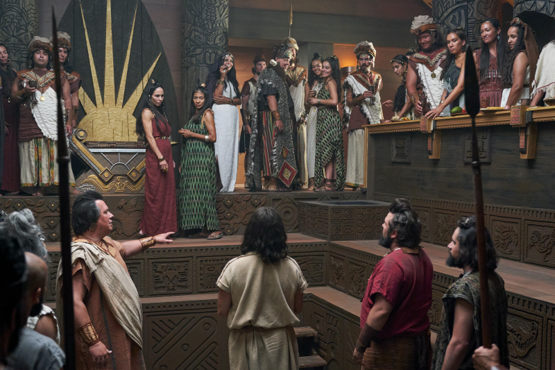 Abinadi in front of King Noah