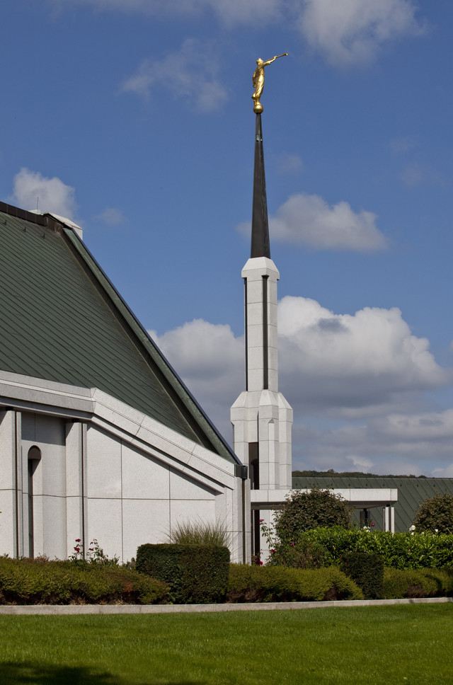 The Spire of the Frankfurt Germany Temple